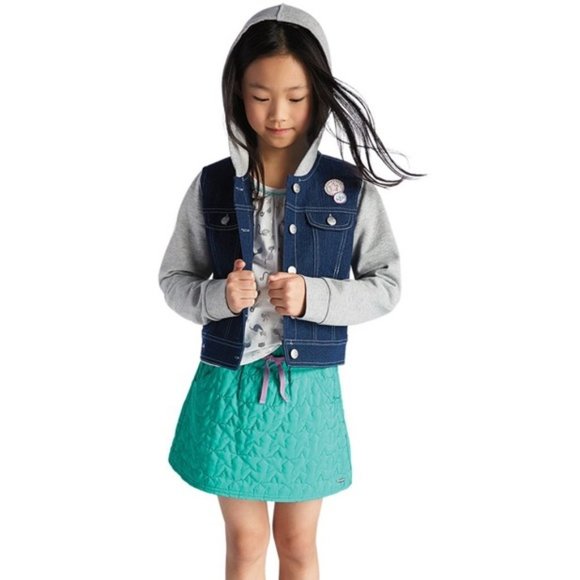 American Girl | Jackets & Coats | American Girl Blue Jean Denim Hoodie ...